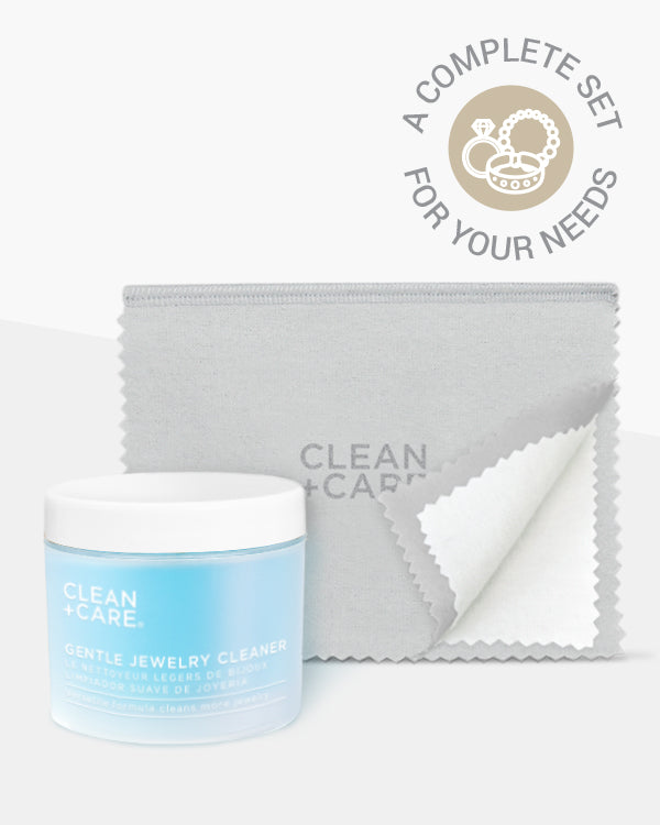 Jewelry Care Essentials Set | Jewelry Cleaner + Polishing Cloth – CLEAN ...